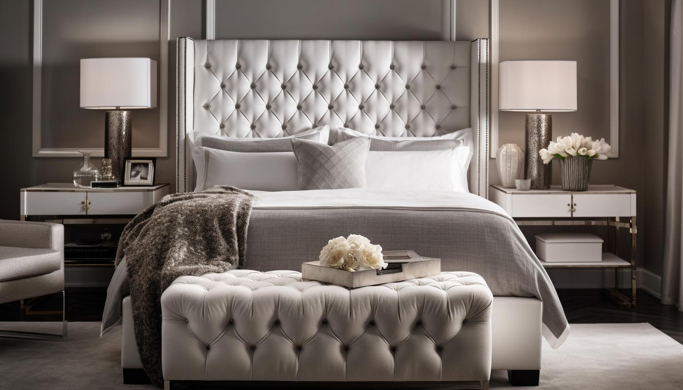 Art Leather Bed Headboard Design | Texture And Hues